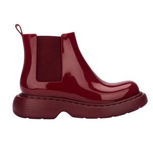 Melissa | Shoes | Melissa Step Chelsea Chunky Platform Rain Boots Red ...